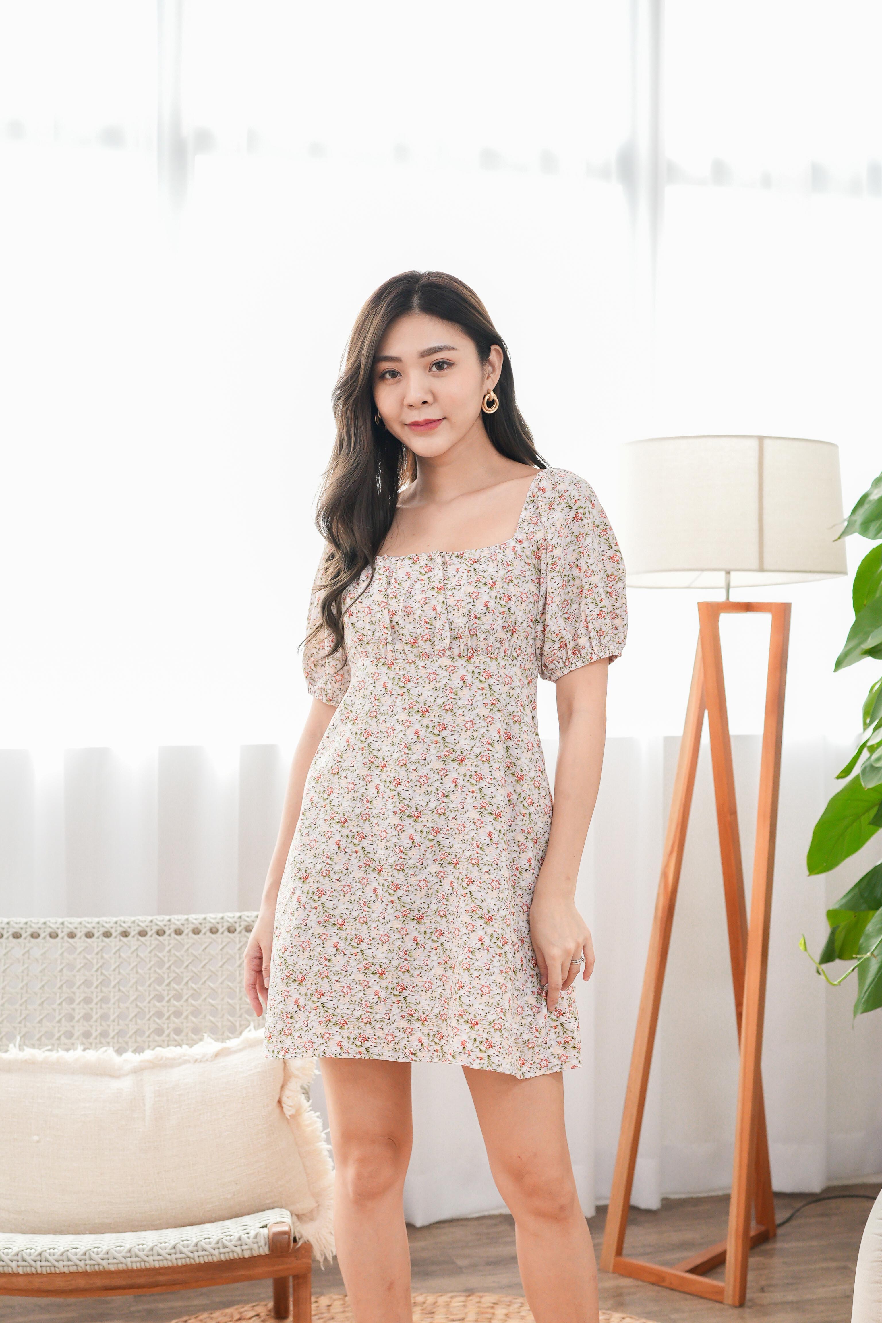 Sandra Dress Romper In Floral | Wardrobe of Joy